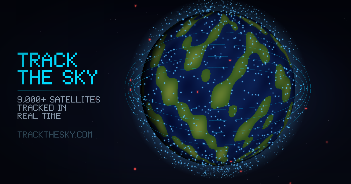 Track The Sky — Real-Time 3D Satellite Tracker