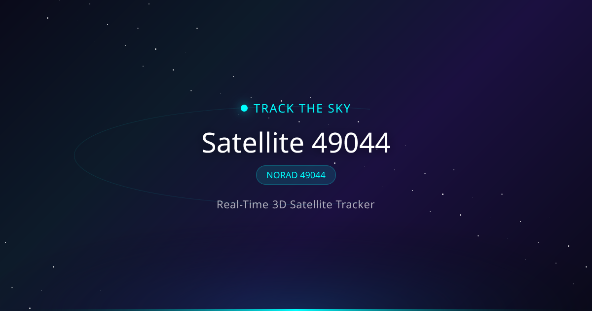Satellite 49044 — Live Tracking | Track The Sky